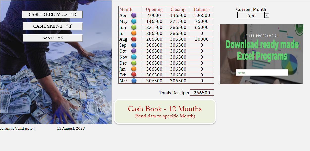 Excel Programs 4U – Digital Download of Ready Made Excel Programs4u